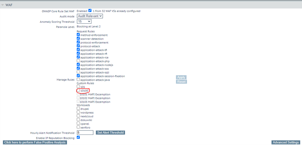 Kemp Load Master WAF – False Positive Tuning – geekmungus